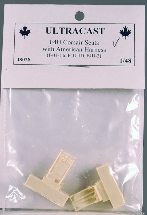 Ultracast 48028 1 48 F4u Corsair Seats W U S Harness